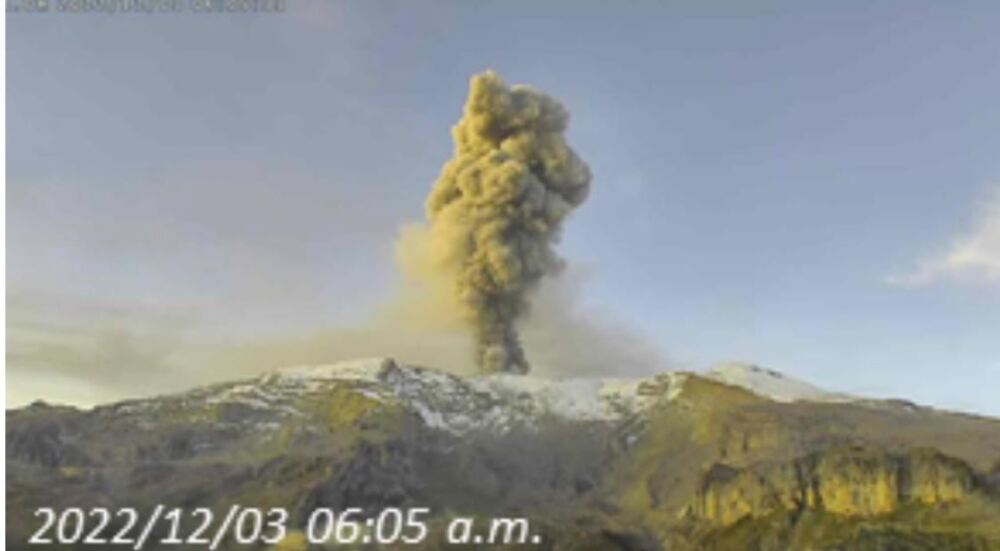 Volcán Nevado del Ruiz continúa emitiendo gases y ceniza | Patrimonio ...