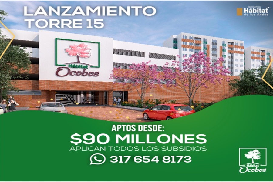 Gran lanzamiento de la torre 15 del proyecto Hábitat Ocobos ...